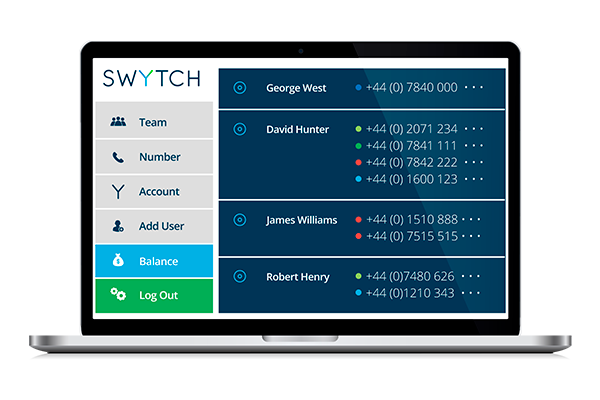 Swytch UK Virtual Number Mobile Landline on Your Phone VoIP Based